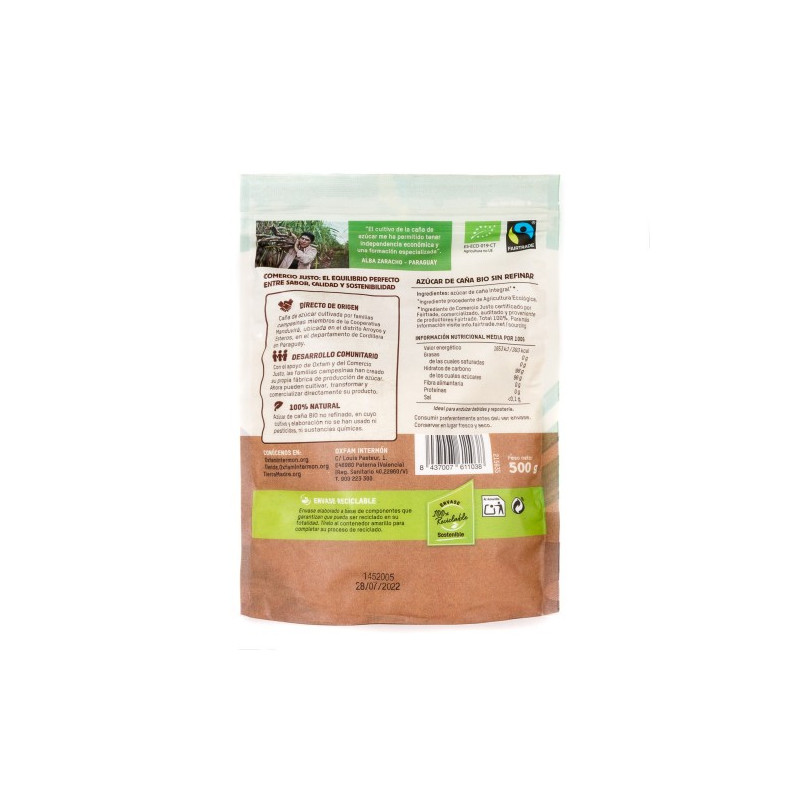 Azúcar Bio Paraguay 500 Gr (Oxfam-Intermon)