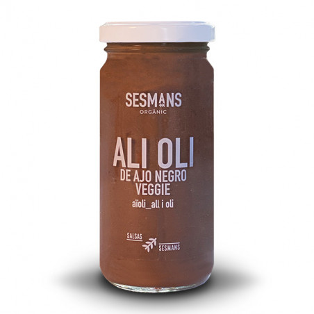 Salsa Ali Oli de Ajo Negro Veggie 240 Ml (Sesmans)