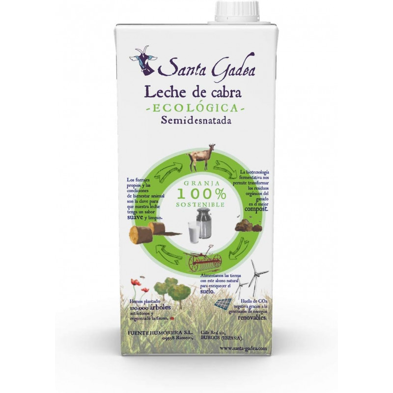 Leche de Cabra Semidesnatada 1 l (Santa Gadea)